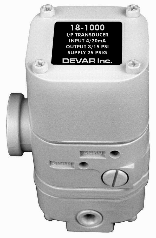 Model 18-1000 Electro-Pneumatic Transducer | Devar Inc.