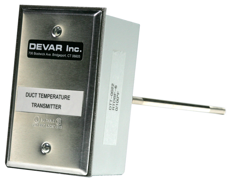 Item # Model DTT, Duct Temperature Transmitter On Devar, Inc.